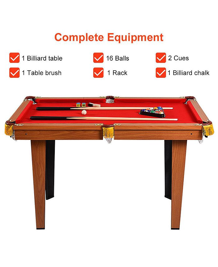 Slickblue 48 Inch Mini Table Top Pool Table Game Billiard Set - Macy's