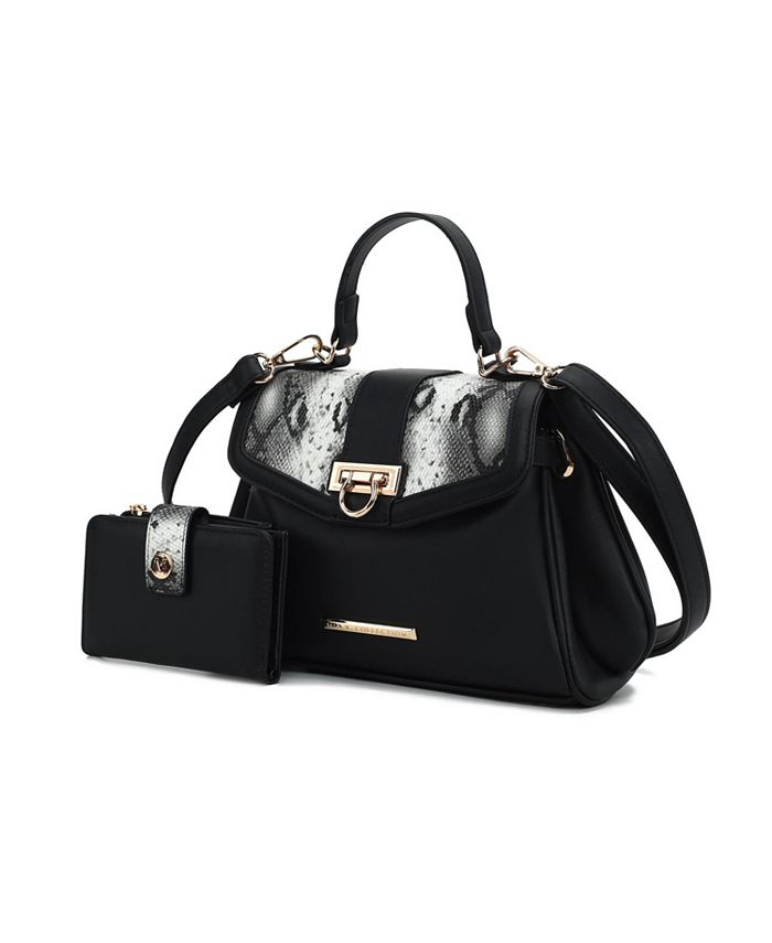 MKF Collection Geny Faux-Snake Embossed Shoulder bag with Wallet by Mia ...