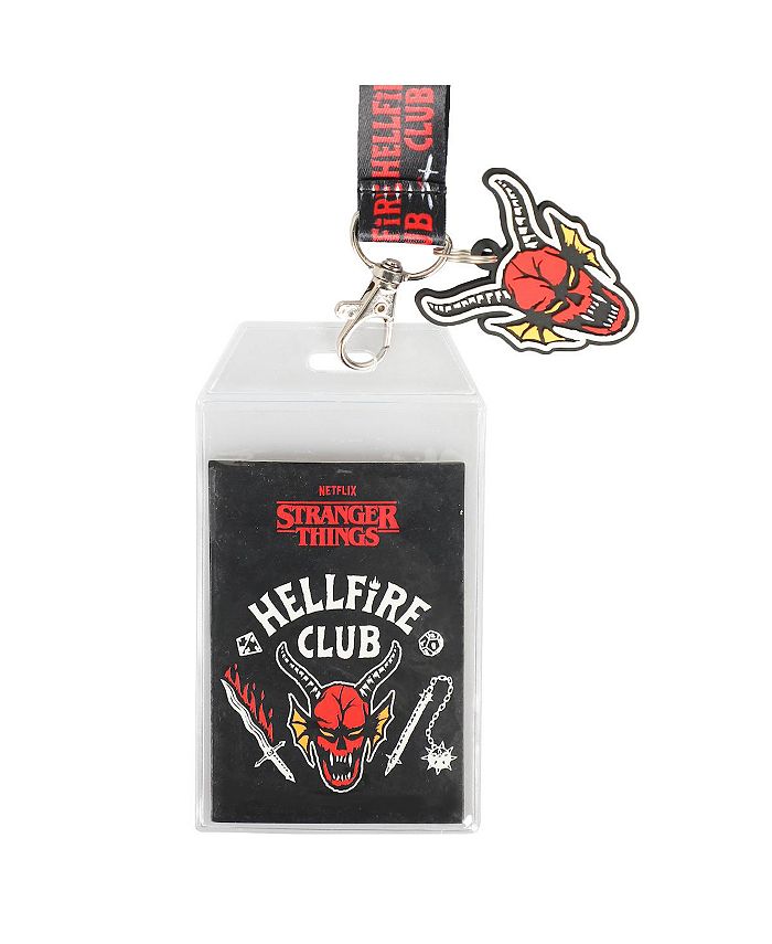 Stranger Things Hellfire Club Lanyard with Breakaway Metal Charm and ID ...