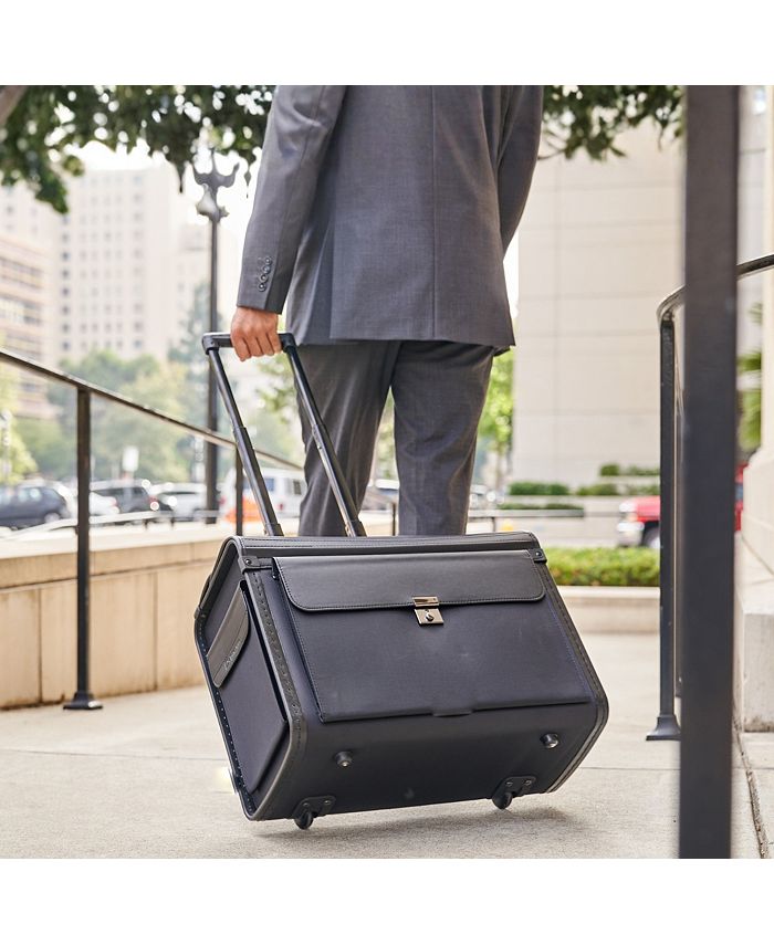 Alpine Swiss 19 Wheeled Briefcase Rolling Case Sales Sample Pilot ...