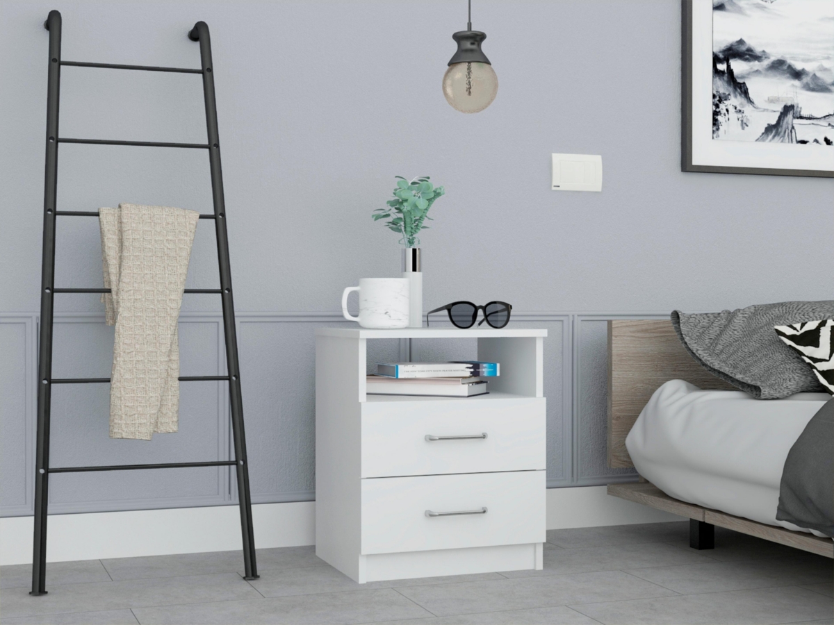 Click here for Streamdale Napoles Nightstand  Superior Top  Two D... prices