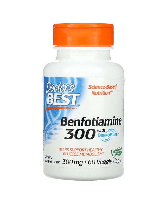 Doctor's Best Benfotiamine 300 with BenfoPure 300 mg - 60 Veggie Caps - Macy's