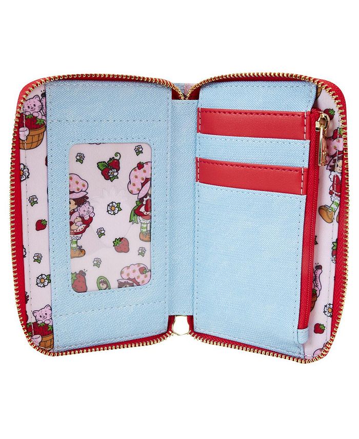 Loungefly Strawberry Shortcake Denim Zip-Around Wallet - Macy's