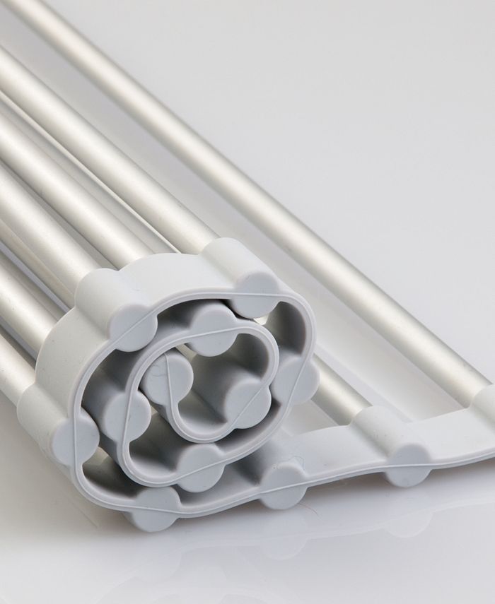 iDesign Aluminum Over-the-Sink Roll Up Drying Rack - Macy's