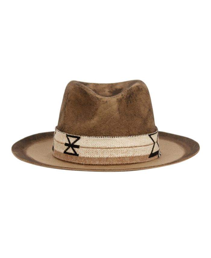 Angela & William Vintage-Like Felt Fedora Ranch Hat - Macy's