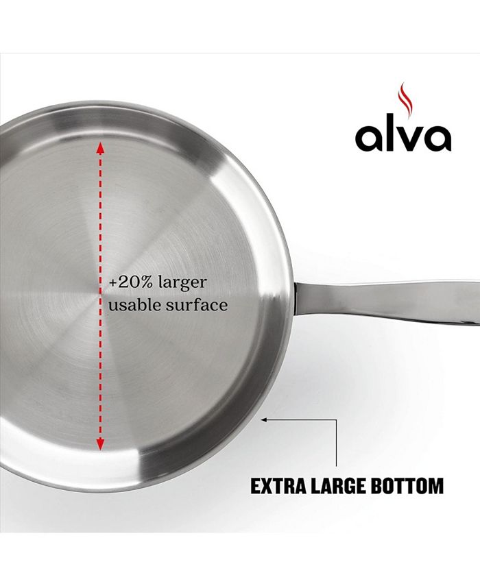ALVA Maestro Stainless Steel Nonstick Frying Pan Skillet, 11 inch - Macy's