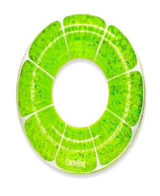 CocoNut Outdoor Lime Green Glitter Pool Ring Float - Macy's