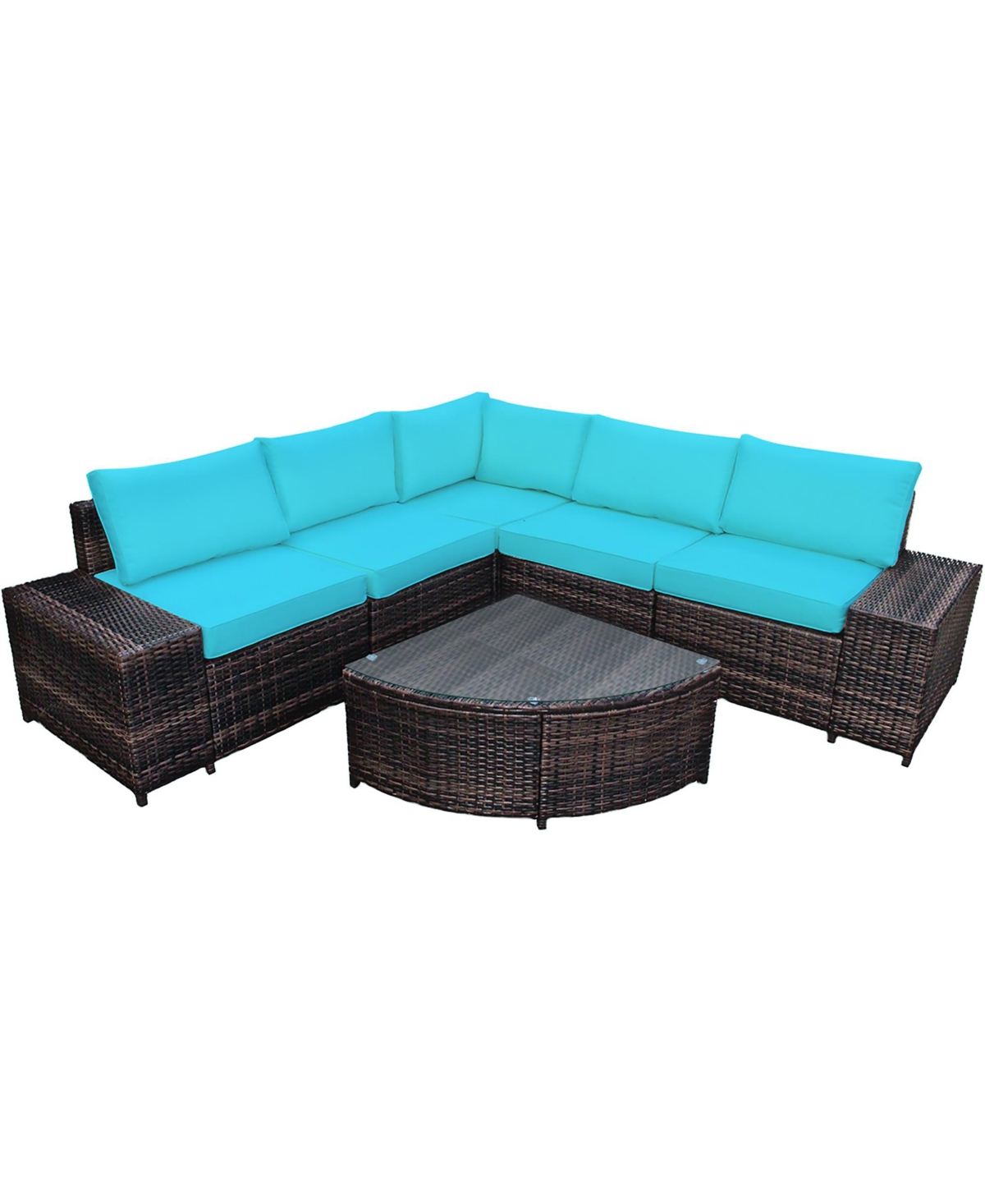 Click here for Costway 6PCS Rattan Furniture Set Conversation Cus... prices