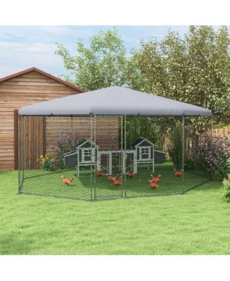 Simplie Fun XL Pet Haven 205 sqft Chicken Run with Shady Roof ...