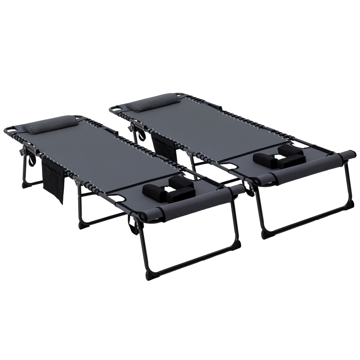 Click here for Outsunny 2-Piece Folding Chaise Lounge  Reclining... prices