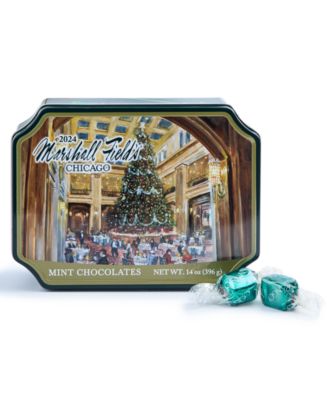 Frango Chocolates Marshall Field's Holiday Walnut Room Tin Milk Mint ...