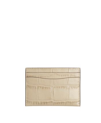 COACH Embossed Leather Essential Card Case - Macy's