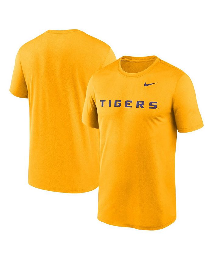 Nike Men's Gold LSU Tigers Primetime Legend Wordmark T-Shirt - Macy's