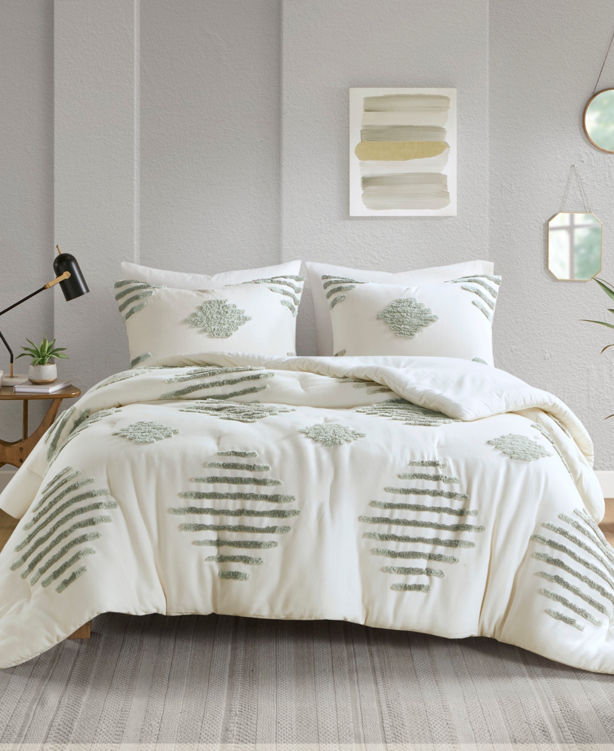 Click here for Ink+Ivy Tahli Tufted Chenille 3-Pc. Comforter Set... prices