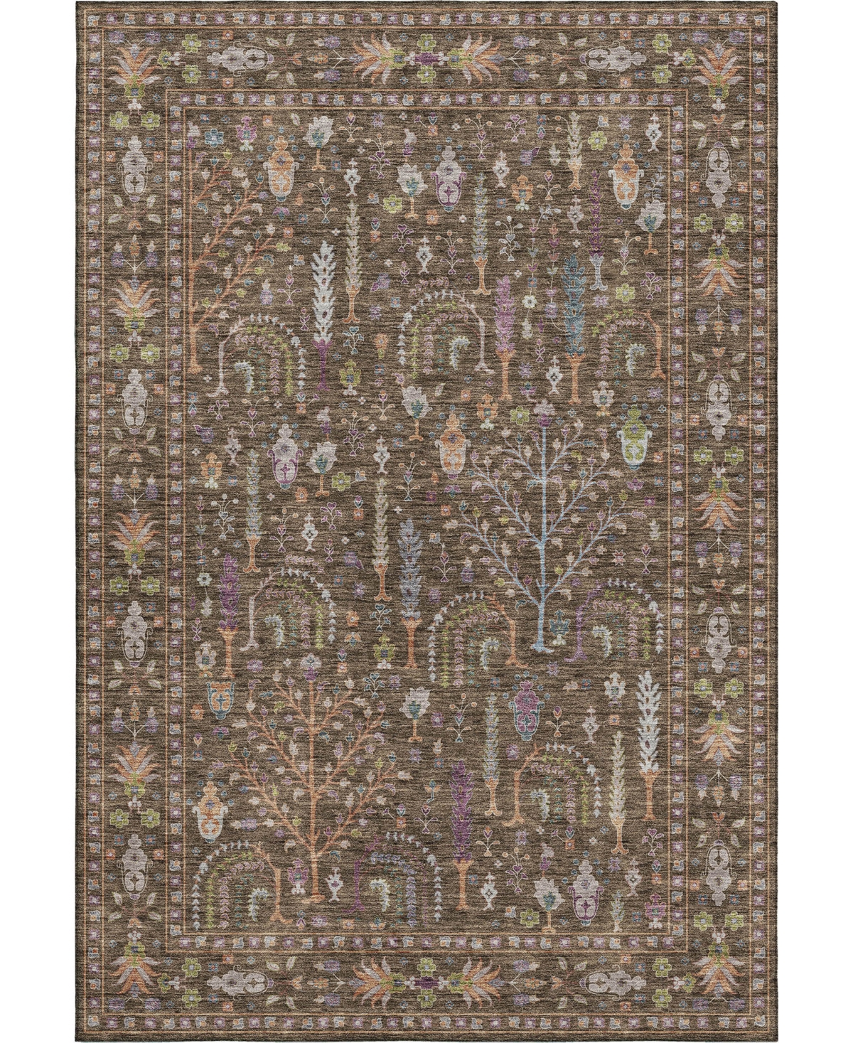 Click here for Dalyn Hatay Washable HY5 10x14 Area Rug - Brown prices