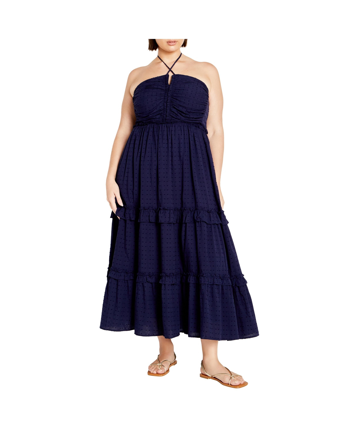 Click here for City Chic Womens Ivy Maxi Dress - Navy prices