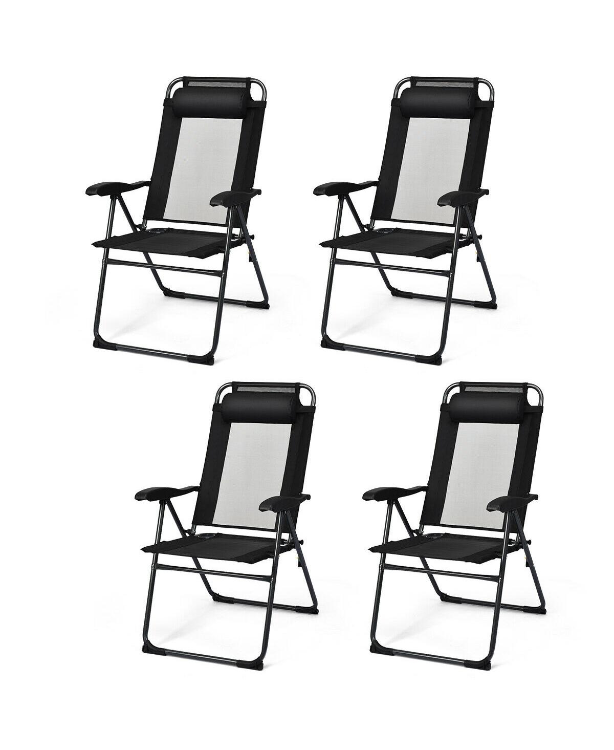 Click here for Slickblue 4 Pieces Patio Garden Adjustable Reclini... prices