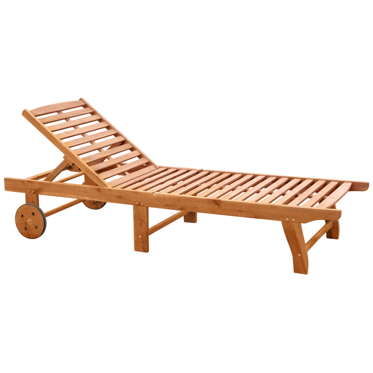 Click here for Simplie Fun Acacia Wood Chaise Lounge Foldable  Ad... prices