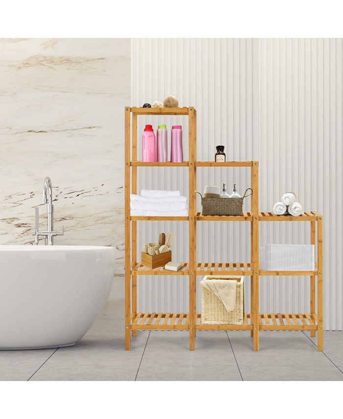 Slickblue Multifunctional Wicker Shelf Display Organizer - Macy's