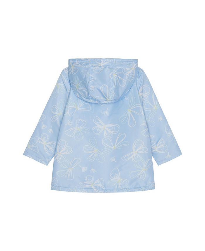 Carter's Girls Hooded Water-Resistant Printed Butterfly Raincoat - Macy's
