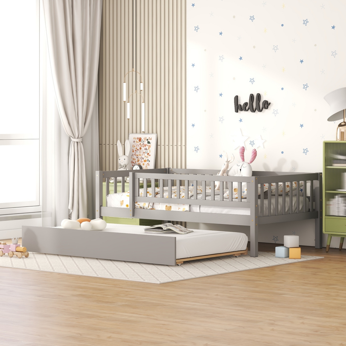 Click here for Streamdale Twin Size Wood Daybed With Trundle And... prices
