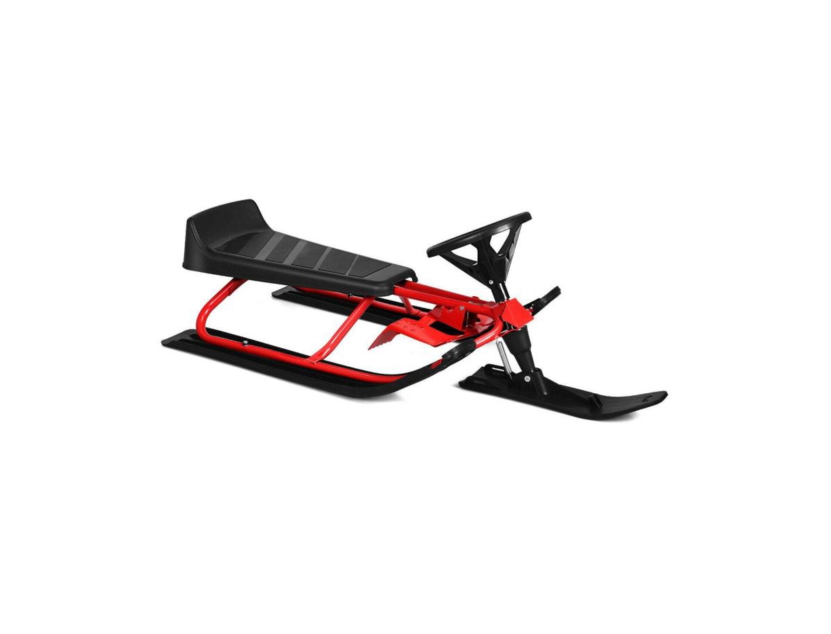Click here for Slickblue Kids Snow Sled with Steering Wheel and D... prices