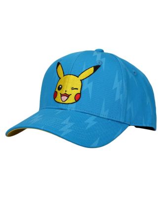 Pokemon Pikachu Winking Face Men's Blue Baseball Cap - Macy's