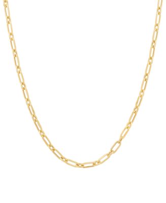 Italian Gold Children's Paperclip Link 13" Chain Necklace in 14k Gold ...