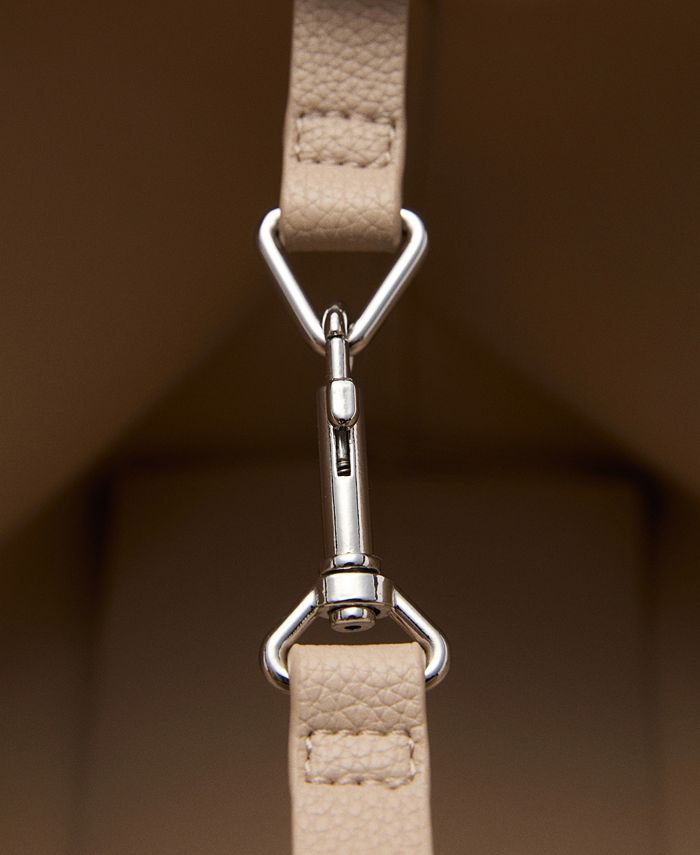 MANGO Women's Pebbled Effect Shopper Bag - Macy's