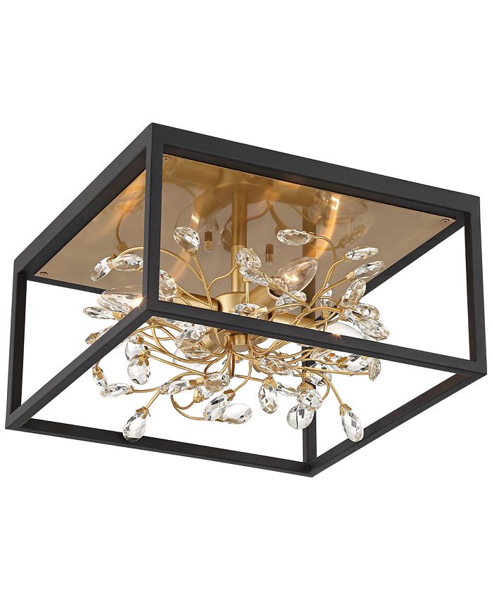 Possini Euro Design Carrine Modern Ceiling Light Flush-Mount Fixture 14 ...