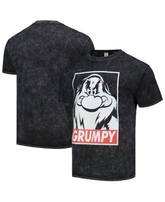 Mad Engine Men's and Women's Black Disney Merchandise Grumpy Graphic T ...