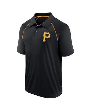 Fanatics Men's Black Pittsburgh Pirates Strong Alone Raglan Polo - Macy's