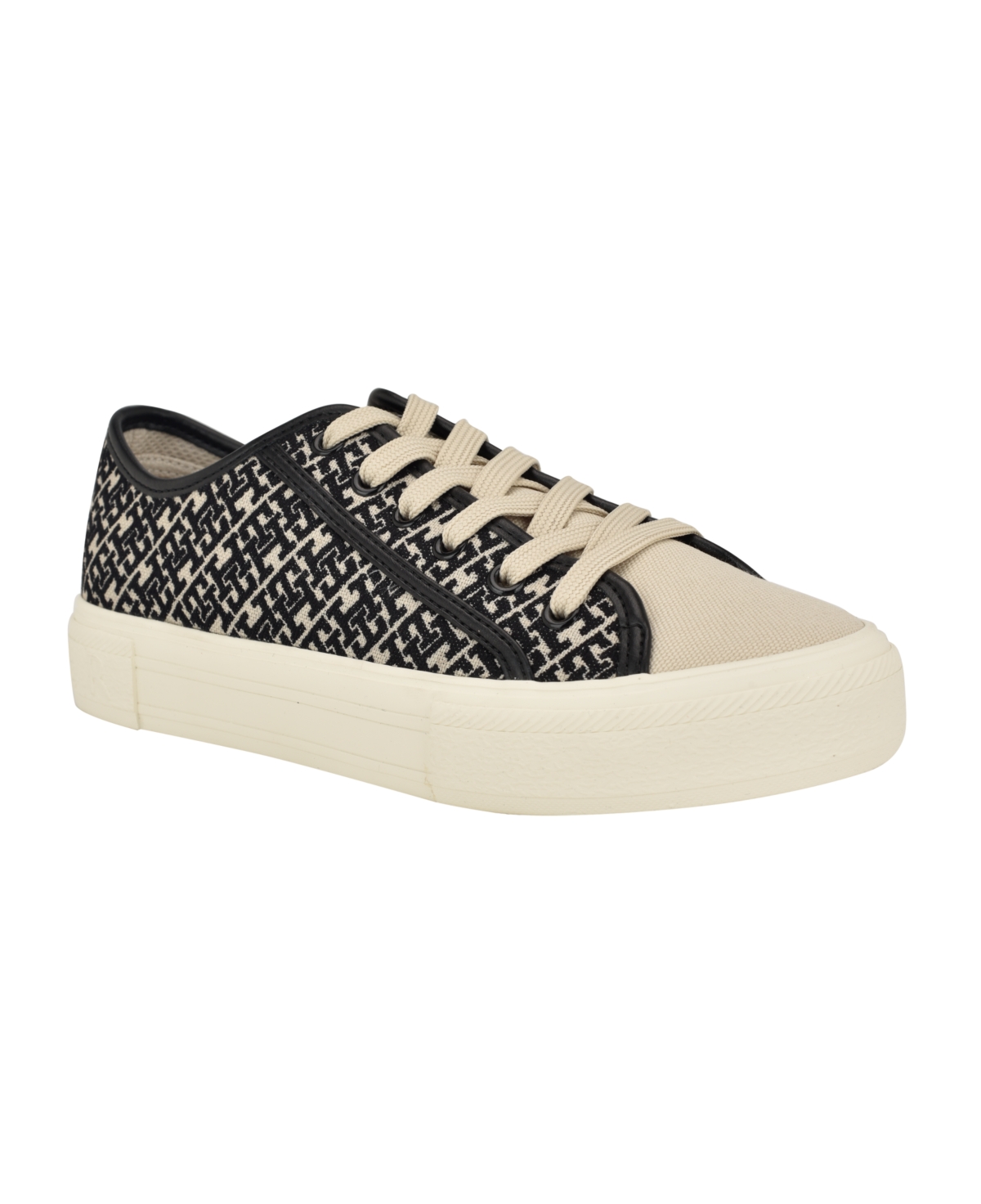 Click here for Tommy Hilfiger Womens Aquila Lace Up Sneakers - Bl... prices