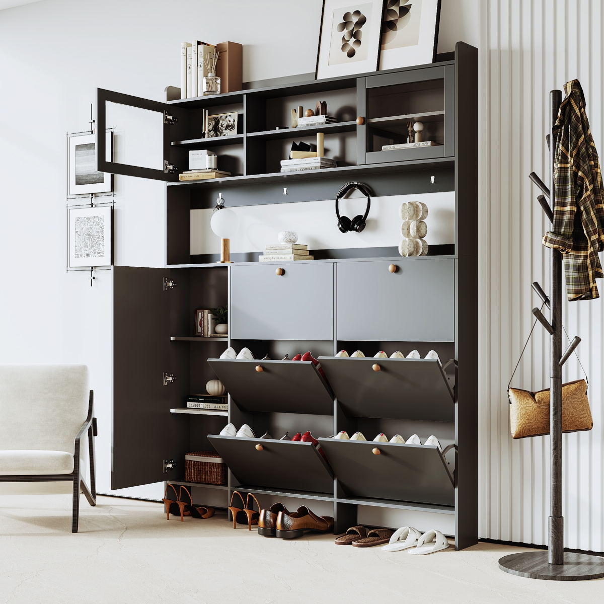 Click here for Streamdale Multifunctional Shoe Cabinet with Stora... prices