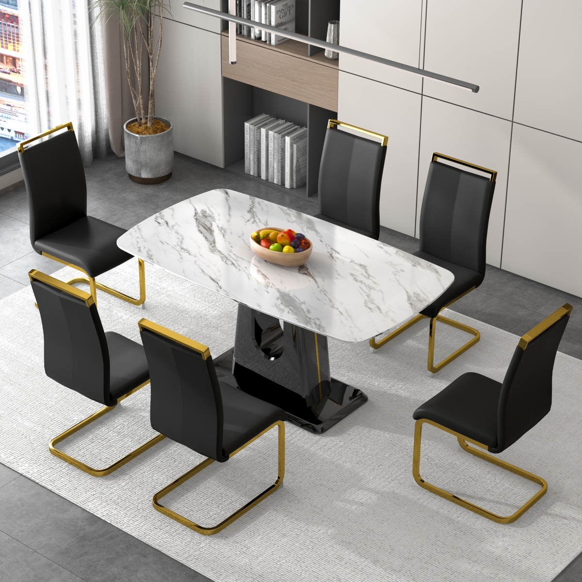 Click here for Streamdale Furniture 1 table and 6 chairs. Modern... prices