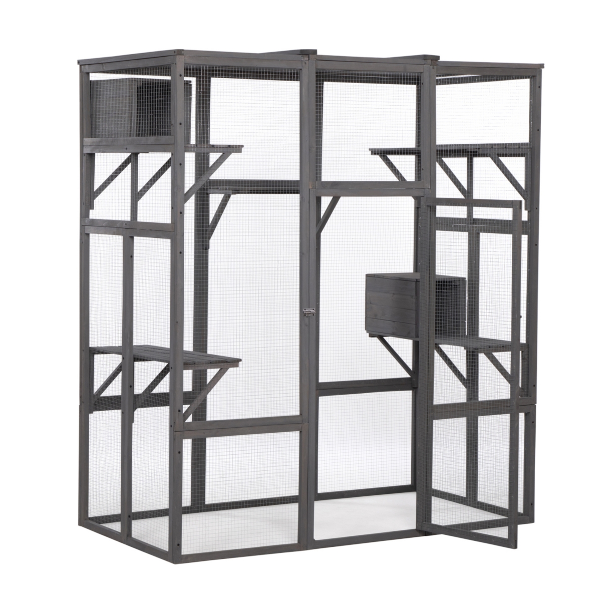 Click here for Streamdale Extra Large Cat Cage - Gray - Gray prices