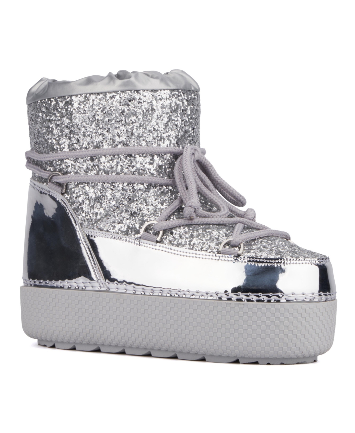 Click here for Olivia Miller Womens Eclipse Cozy Boots - Silver prices