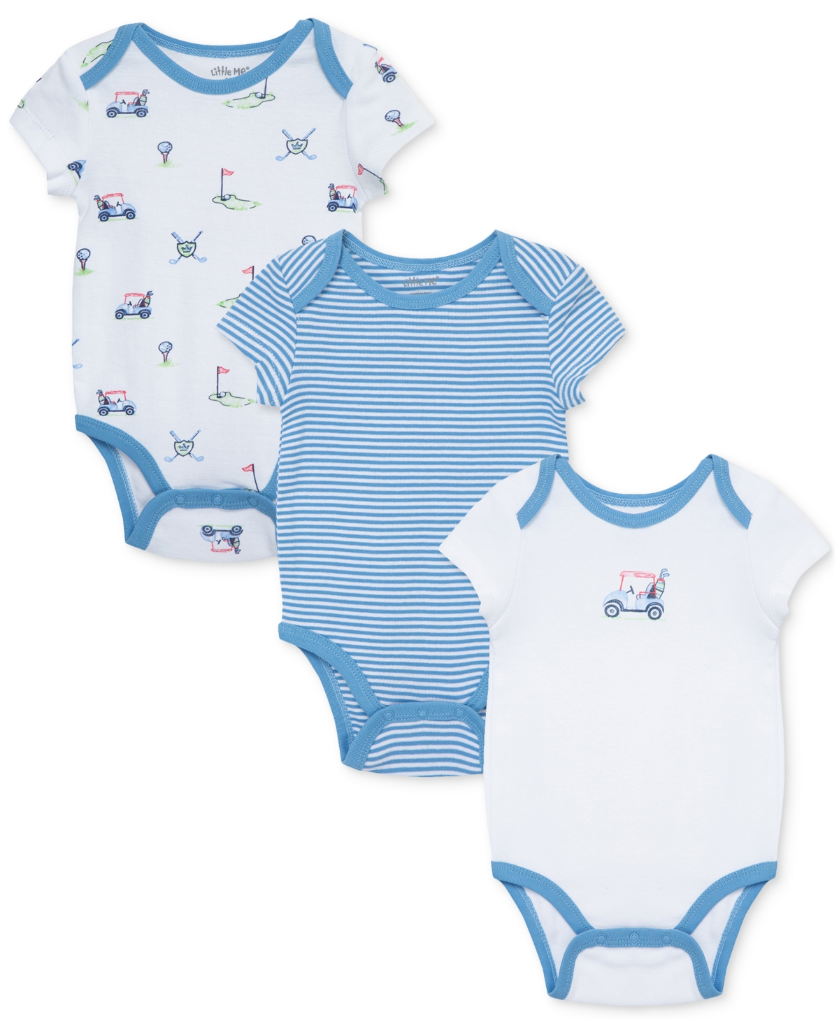 Click here for Little Me Baby Boys 3-Pk. Cotton Golf Bodysuits -... prices