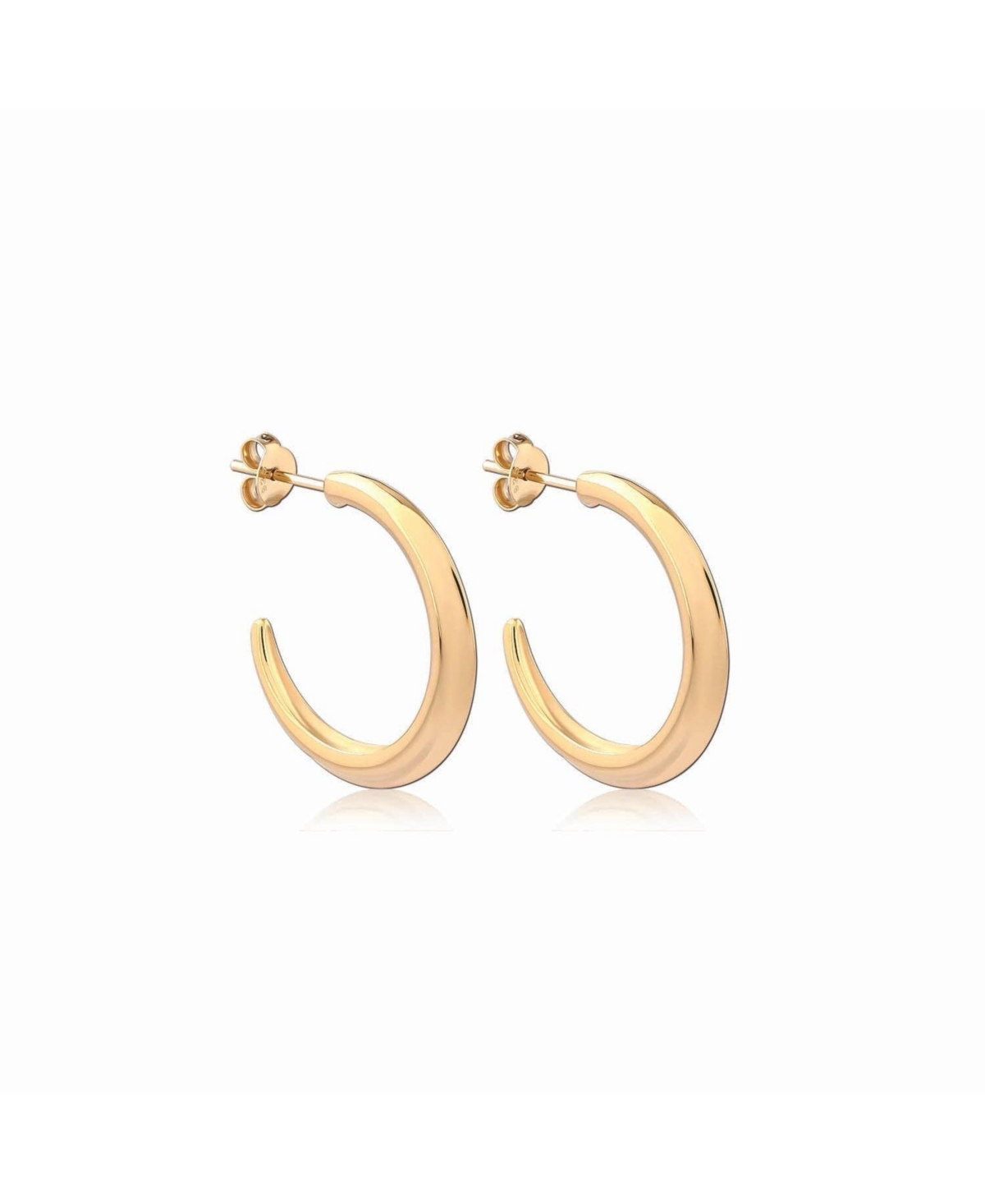 Click here for Astor & Orion Crescent Hoops Gold Medium - Gold prices