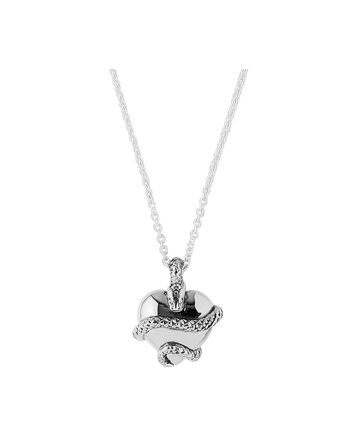 Click here for Wise Heart Charm Necklace Silver - Silver prices