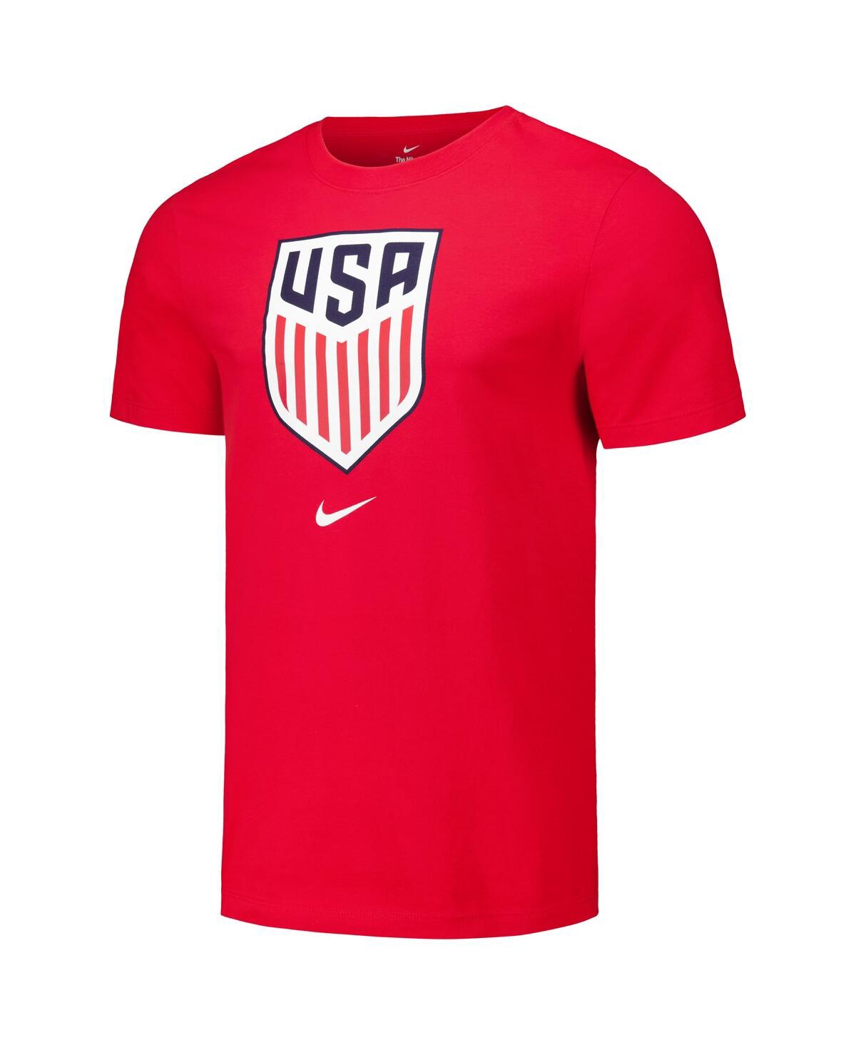 Nike Men's Red Usmnt Crest Core T-shirt | ModeSens