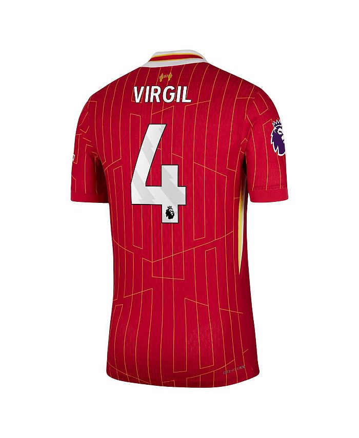 Nike Men's Virgil van Dijk Red Liverpool 2024/25 Home Authentic Player ...