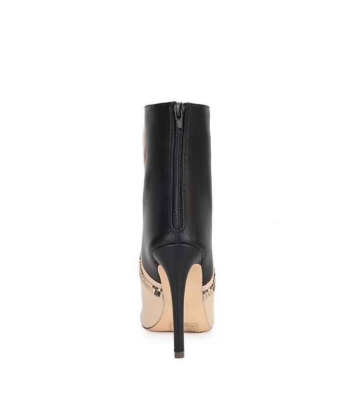 MKF Collection Celeste Snake Embossed high Heels Ankle Boot by Mia K ...