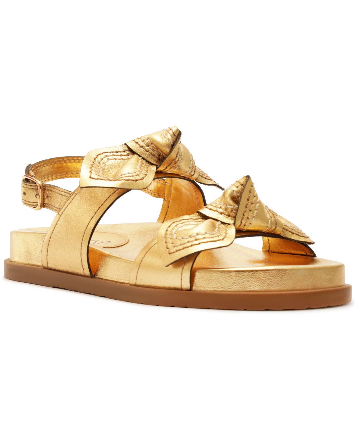 Click here for Arezzo Womens Megan Flatform Sandals - Gold prices