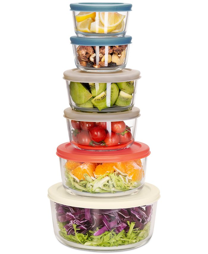 Art & Cook Modern Chef 12-Piece Glass Bowl Set - Macy's