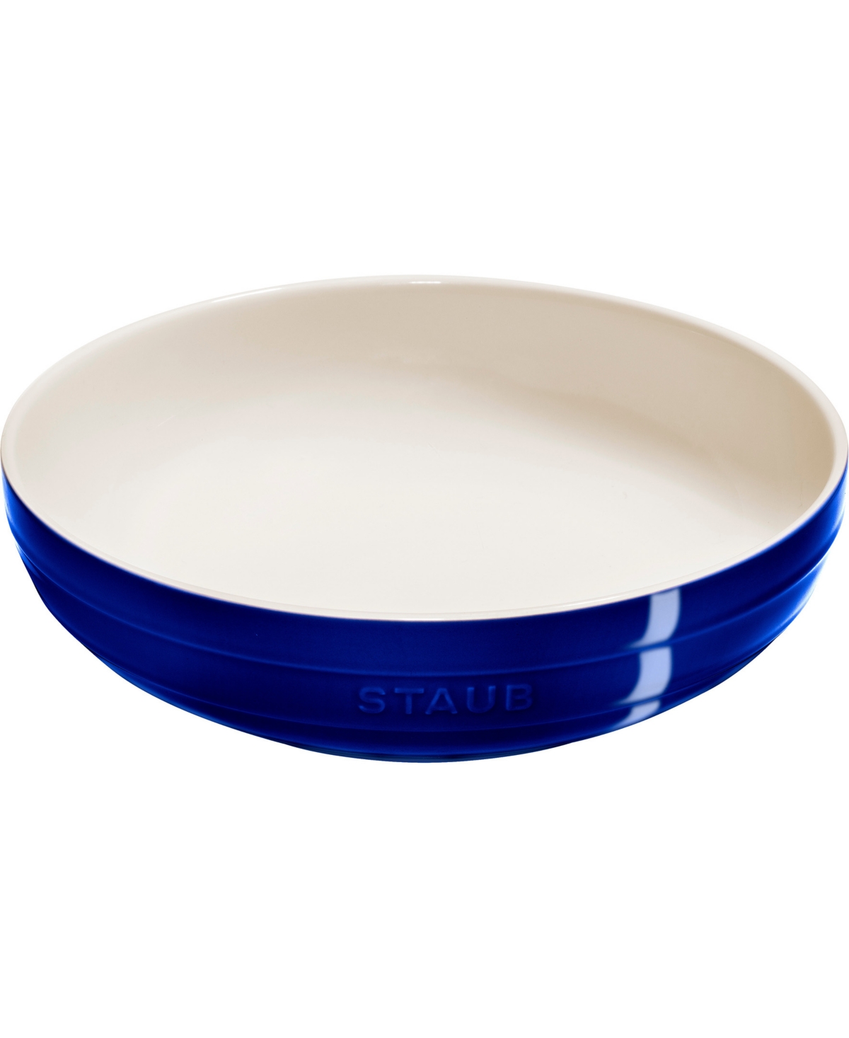 Click here for Staub Shallow Serving Bowl - Dark Blue prices