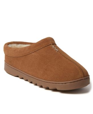 Dearfoams Doreen Genuine Suede Clog with Prayer Seam Slipper - Macy's