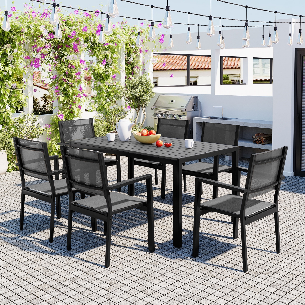 Click here for Streamdale Durable Modern 7-Piece Outdoor Table an... prices