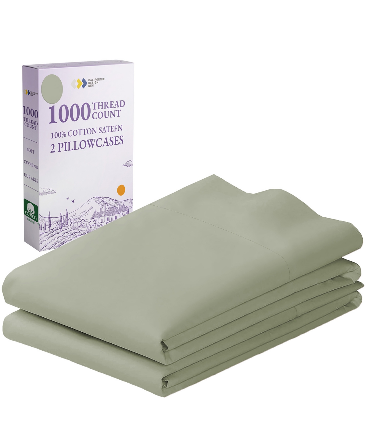 Click here for Luxury 1000 Thread Count Standard / Queen Pillow C... prices