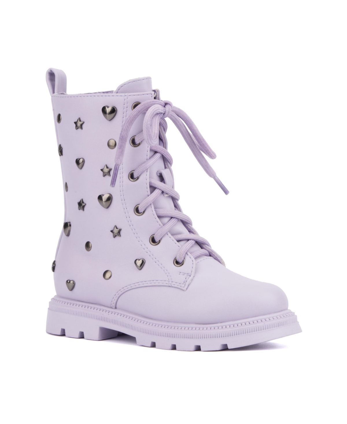 Click here for Olivia Miller Toddler Astro Combat Boots - Purple prices
